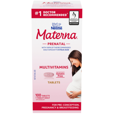 Materna Prenatal Multivitamin, 100 Tablets – Rxclinic.ca
